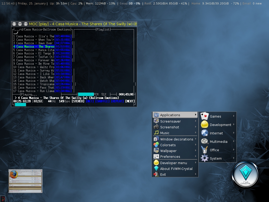 FVWM-Crystal - desktop