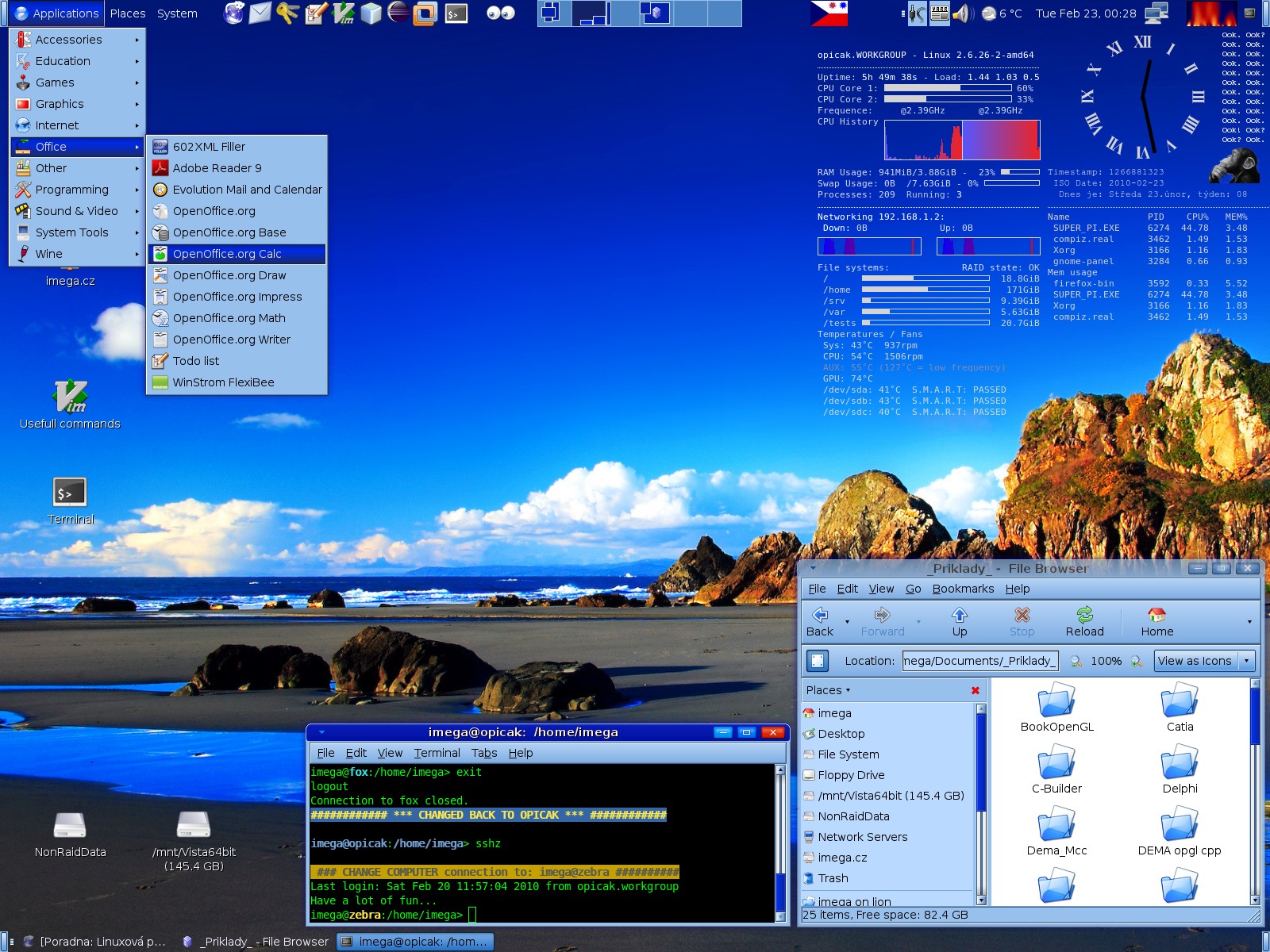 Gnome + Compiz + Conky - desktop